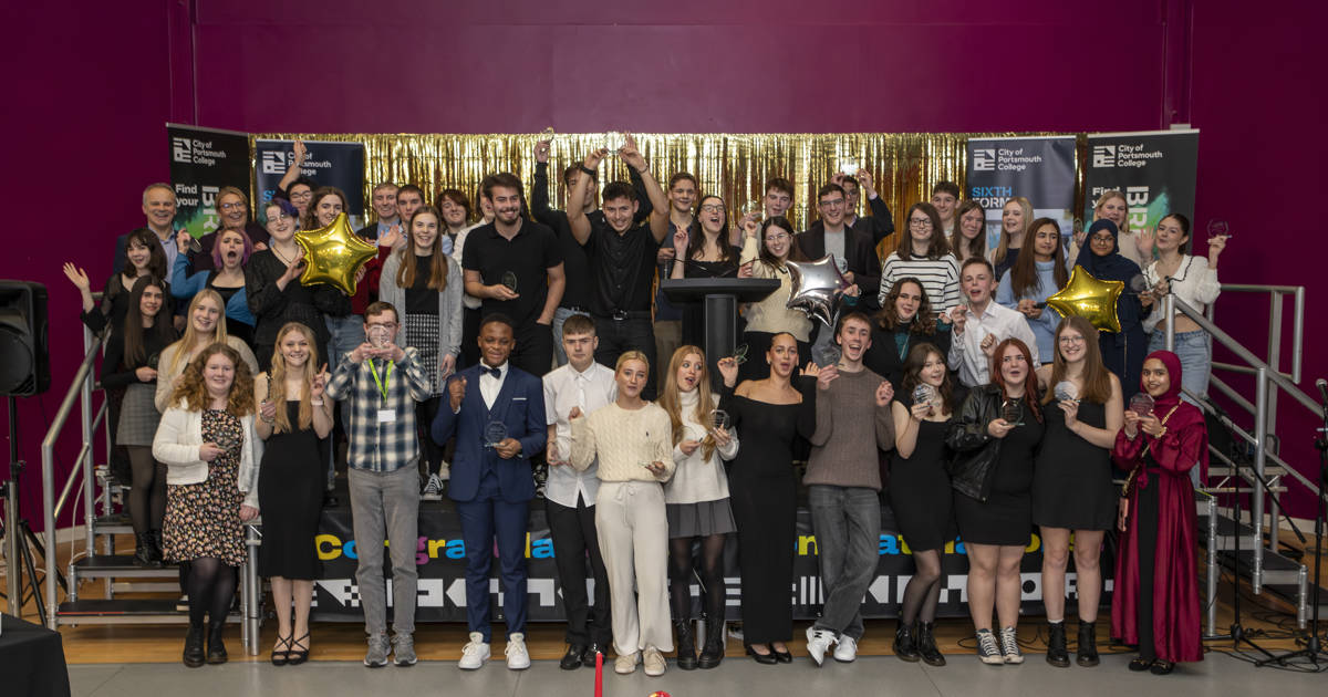 Class of 24 celebrated at glittering Sixth Form event | City of Portsmouth College